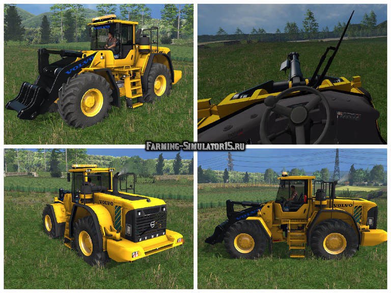 Мод погрузчика Volvo 180F Lantmannen v 5.0 Farming Simulator 2015