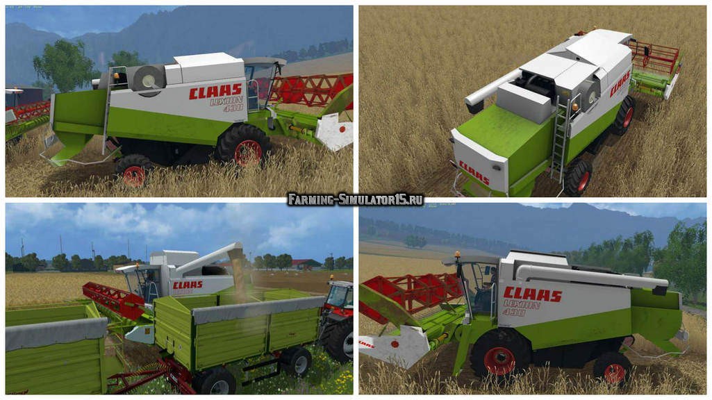 Мод комбайны Claas Lexion 400 Pack v 1.2.2 Farming Simulator 15